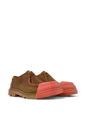 Camper Lace-up Leather Shoes - Brown