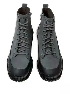 Camper Pix Lace-up Boots - Grey