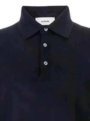 LARDINI Virgin Wool Polo Shirt - Blue