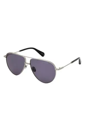 ALLSAINTS Murphy 58mm Aviator Sunglasses - Silver