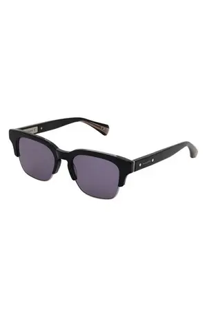 ALLSAINTS Zinner 51mm Square Sunglasses - Gloss Black