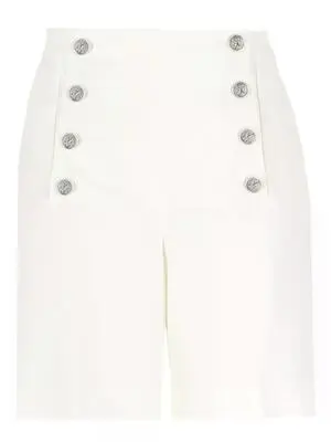 Etro Button-fastening High-waist Shorts - Neutrals