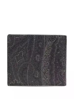 Etro Paisley-print Bi-fold Wallet - Black