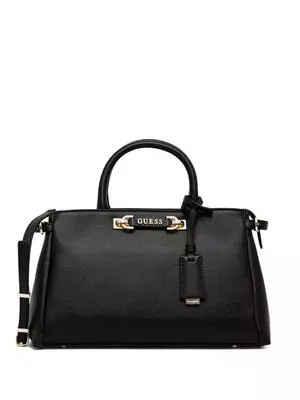 Guess Logo-plaque Tote Bag - Black