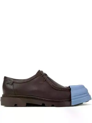 Camper Leather Lace-up Shoes With Rubber Toe Cap