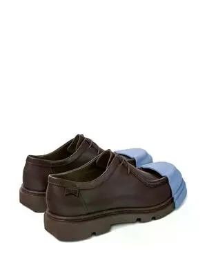 Camper Leather Lace-up Shoes With Rubber Toe Cap