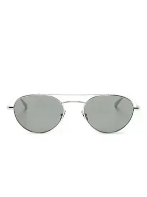Saint Laurent Round Frame Sunglasses - Silver
