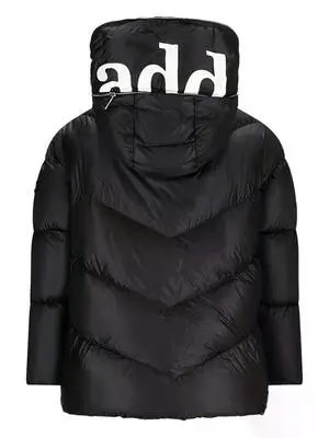 Add Hooded Chevron-quilted Down Jacket