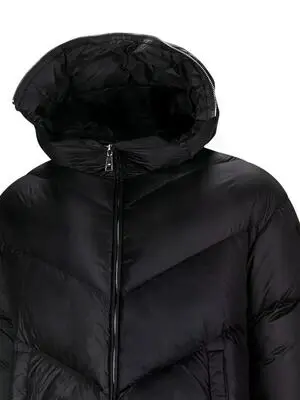 Add Hooded Chevron-quilted Down Jacket