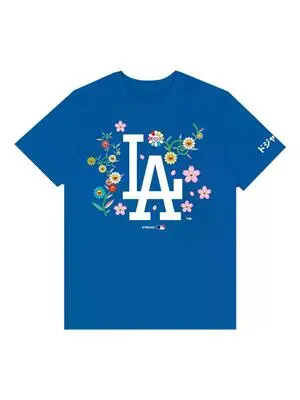 TAKASHI MURAKAMI X La Dodgers Floral-print T-shirt - Blue