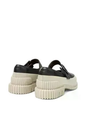 Camper Pix Buckled Leather Ballet Flats