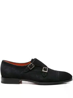 Santoni Double-buckle Monk Shoes