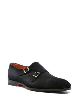 Santoni Double-buckle Monk Shoes