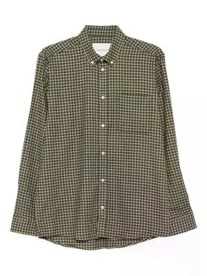 LES DEUX Check Flannel Shirt - Green