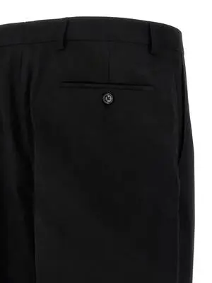 CELLAR DOOR Pleated Pin-tuck Trousers - Black