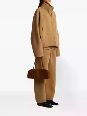 Khaite Wide-sleeve Zip-front Jacket - Brown