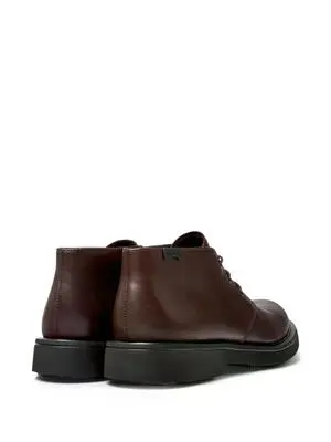 Camper Norman Lace-up Leather Desert Boots - Brown