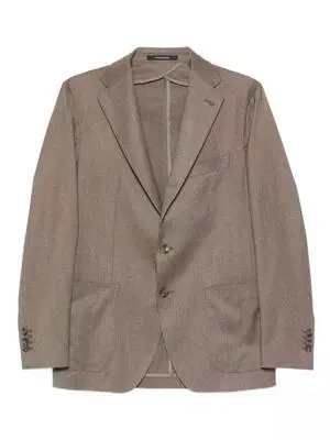 Tagliatore Two-button Patch-pocket Jacket - Brown