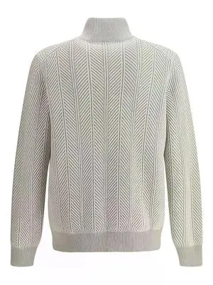 Brunello Cucinelli Herringbone Turtleneck Sweater