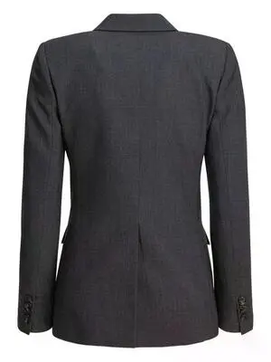 SEMPER Double-breasted Pocketed Blazer - Grey