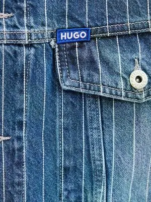 Hugo Pinstripe Denim Jacket