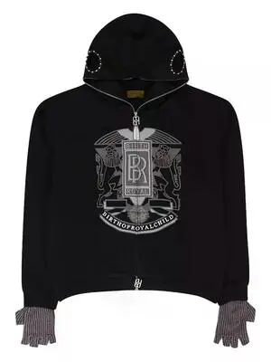 Birth Of Royal Child Starry Sky Diamond Hoodie - Brown | Editorialist