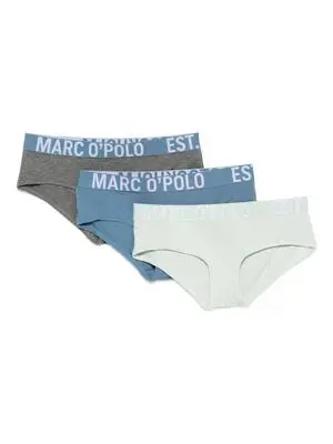 Marc O'polo Logo-printed Waistband Briefs - Grey