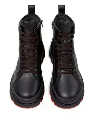 Camper Lace-up Leather Combat Boots