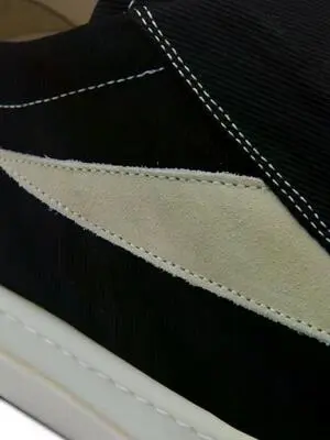Rick Owens Panelled Slip-on Sneakers - Black