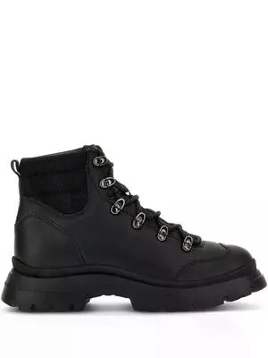 Hogan Lace-up Ankle Boots - Black