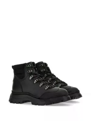 Hogan Lace-up Ankle Boots - Black