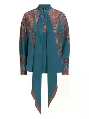 Etro Tie Neck Blouses