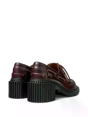 Camper Pix London Lace-up Platform Loafers - Red