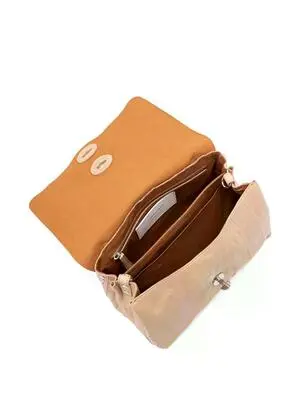 ZANELLATO Pleated Leather Shoulder Bag - Neutrals