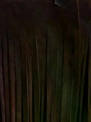 Etro Fringe Detail Suede Jacket