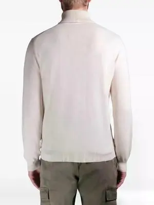 MOORER Cashmere-silk Blend Roll-neck Sweater