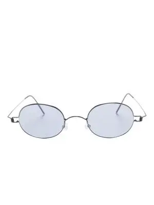 LINDBERG 8217 Oval-frame Titanium Sunglasses - Black