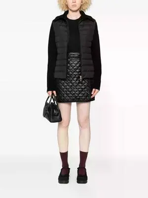 Moncler Quilted Knit-panel Puffer Jacket