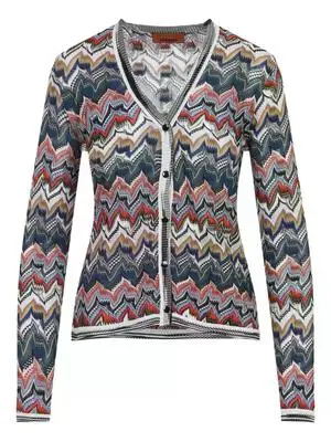 Missoni Zigzag-knit Cardigan - Blue