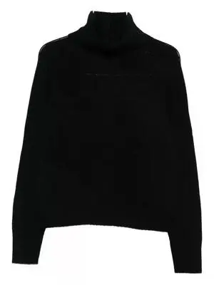 ALLUDE High-neck Sweater - Black