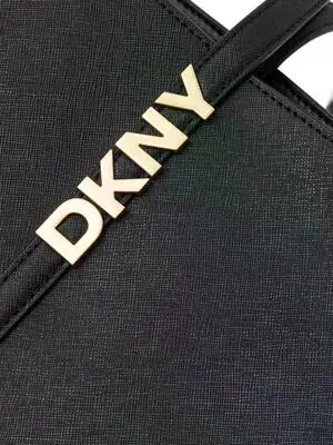 Dkny Logo-plaque Tote Bag - Black