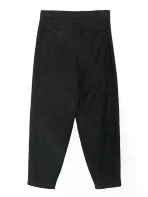 Giorgio Armani Pleated Wool Trousers - Grey