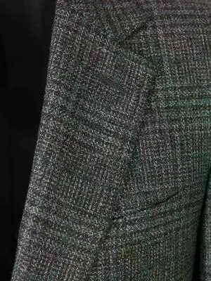 Canali Checked Single-breasted Blazer