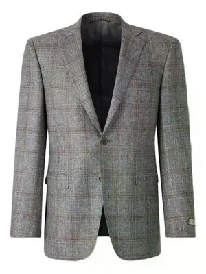 Canali Checked Single-breasted Blazer