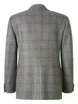 Canali Checked Single-breasted Blazer