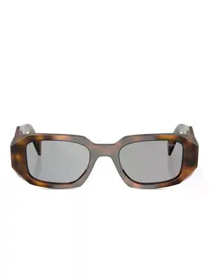 Prada Rectangle-frame Sunglasses - Brown