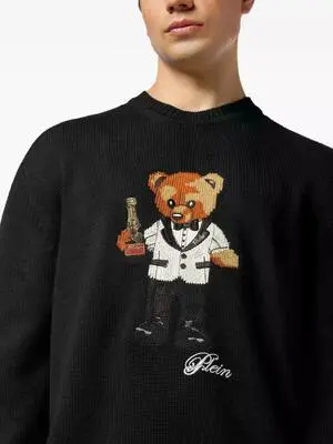 Philipp Plein Teddy-bear Embroidered Sweat