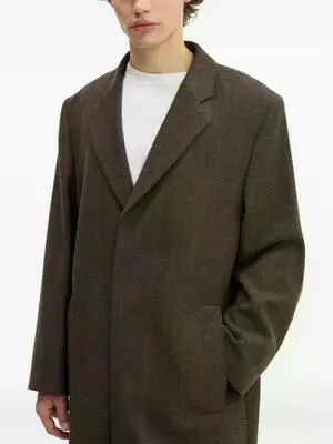 Hugo Herringbone Single-breasted Coat