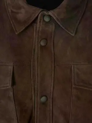 Canali Suede Button-fastening Shirt Jacket