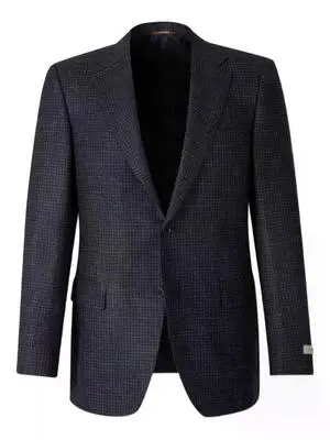 Canali Checked Single-breasted Blazer